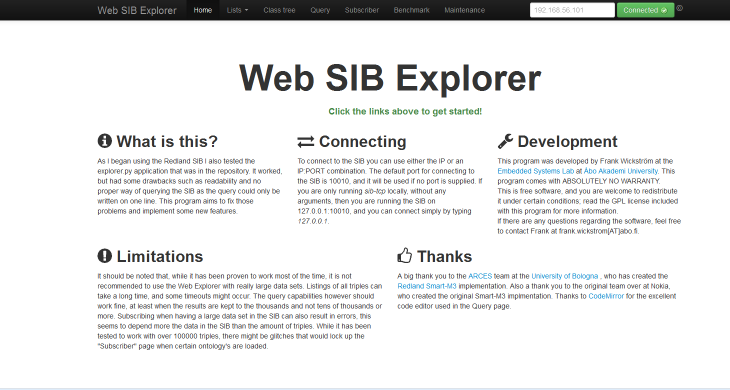 Web SIB Explorer by ESLab
